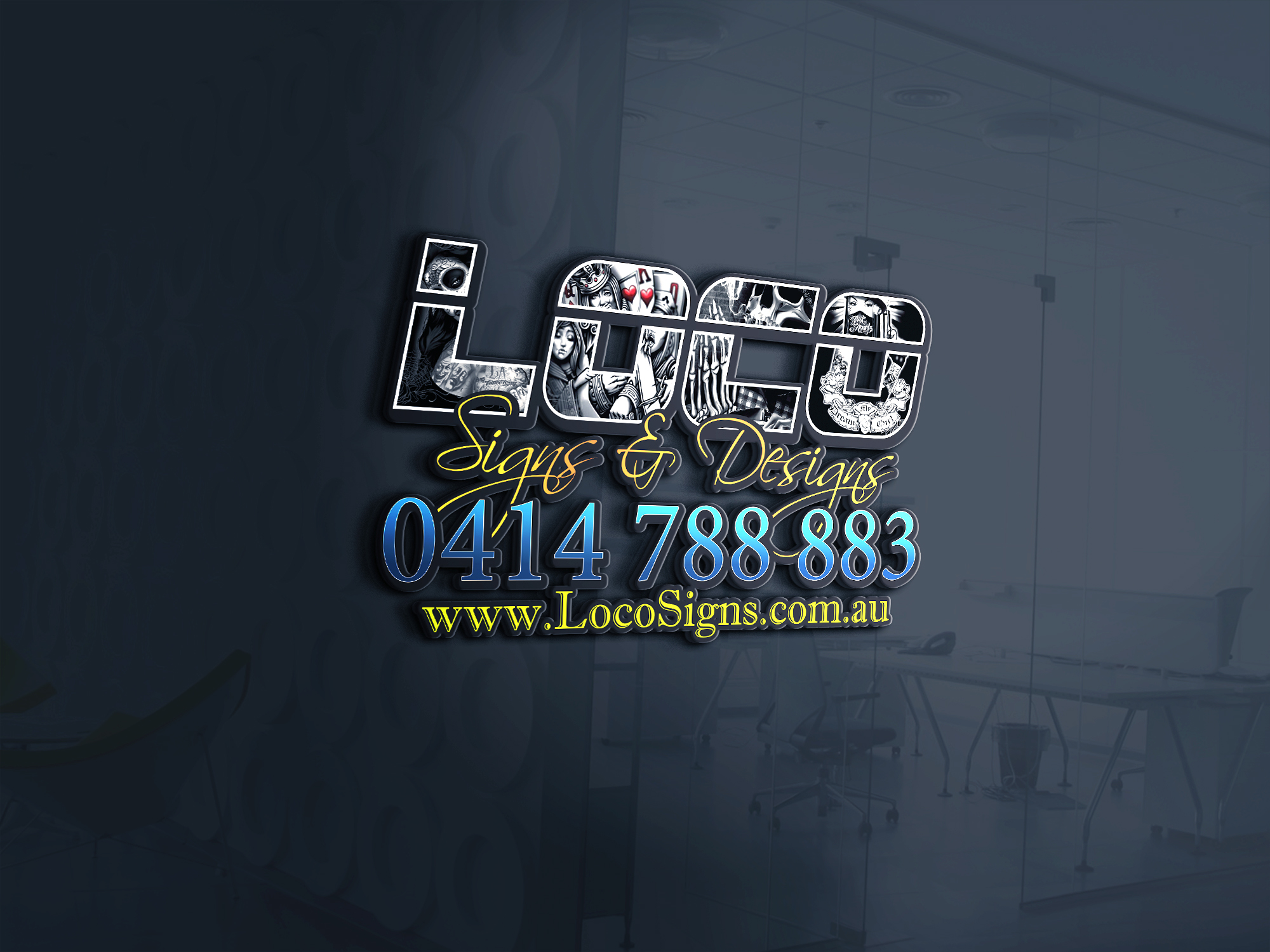 loco logo mockup2 | Loco Signs & Designs